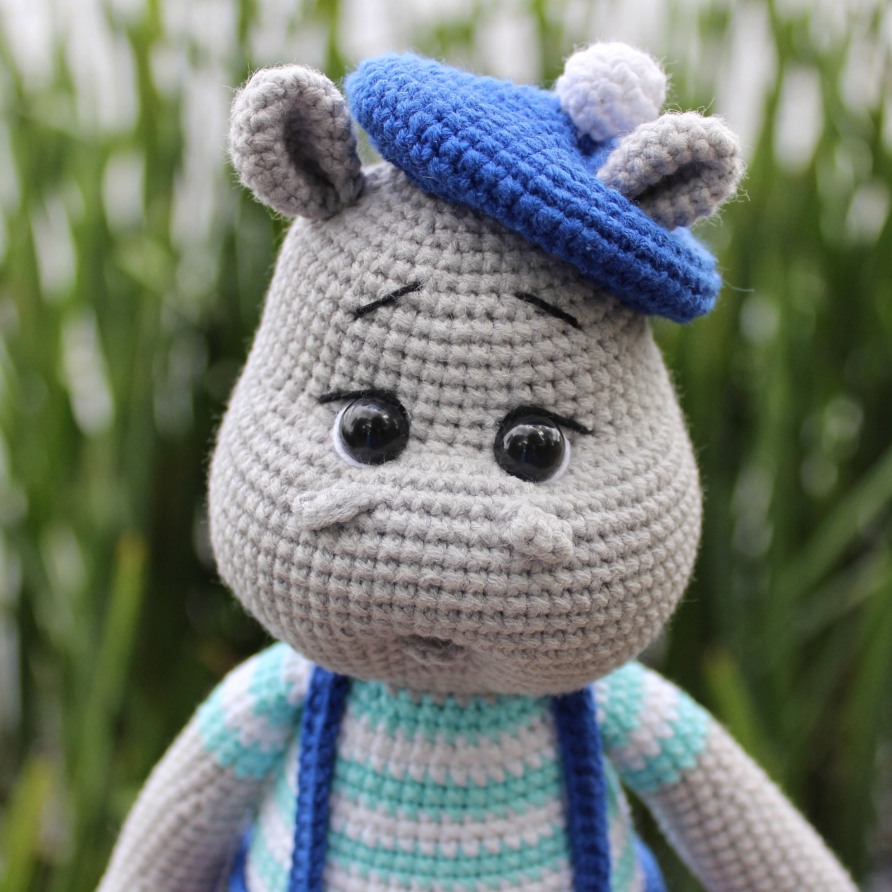 Crochet Pattern Toy Hippo / Amigurumi Pattern Crochet Hippo / | Etsy
