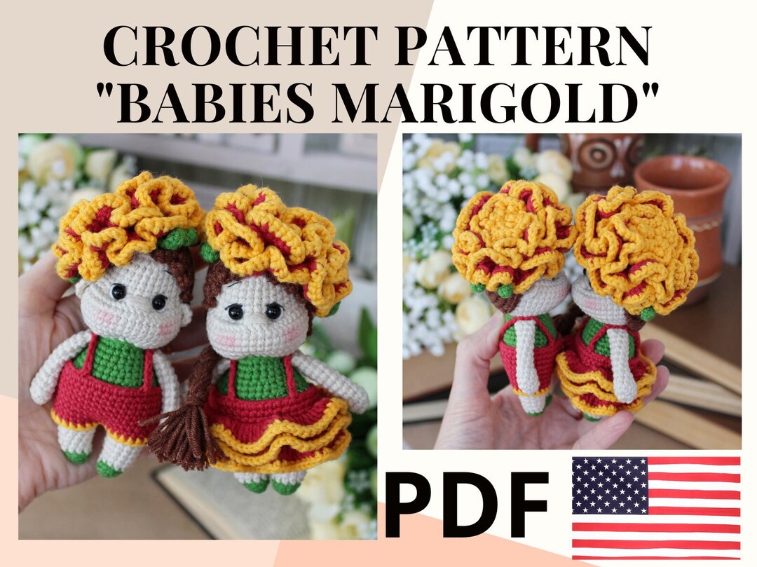 Amigurumi Pattern Crochet Marigold / Crochet Pattern Marigold Handmade ...
