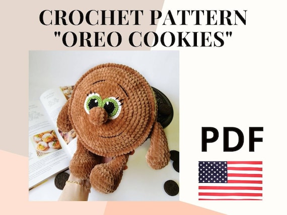 Amigurumi pattern crochet cookie / oreo cookie pdf pattern / | Etsy