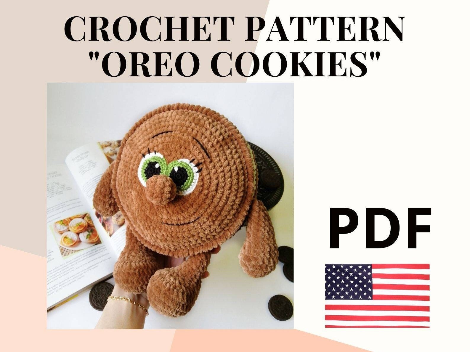 Amigurumi Pattern Crochet Cookie / Oreo Cookie Pdf Pattern / - Etsy
