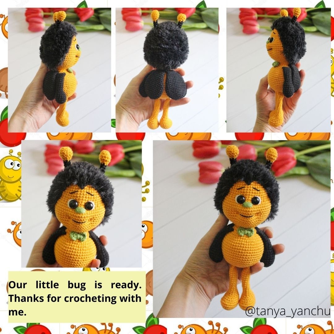 Pattern Crochet Bug / Crochet Pattern Bug Plush / Pdf Pattern | Etsy