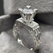 Unique Designer Tower Ring, 1.00CT Round Moissanite Ring, Paris Tower ...