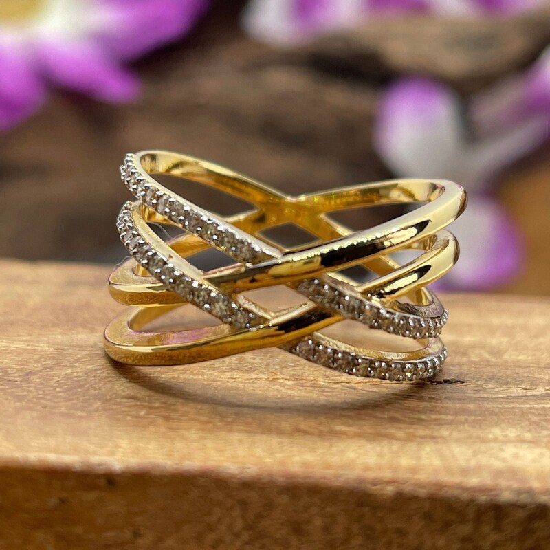 Criss Cross Ring - Etsy