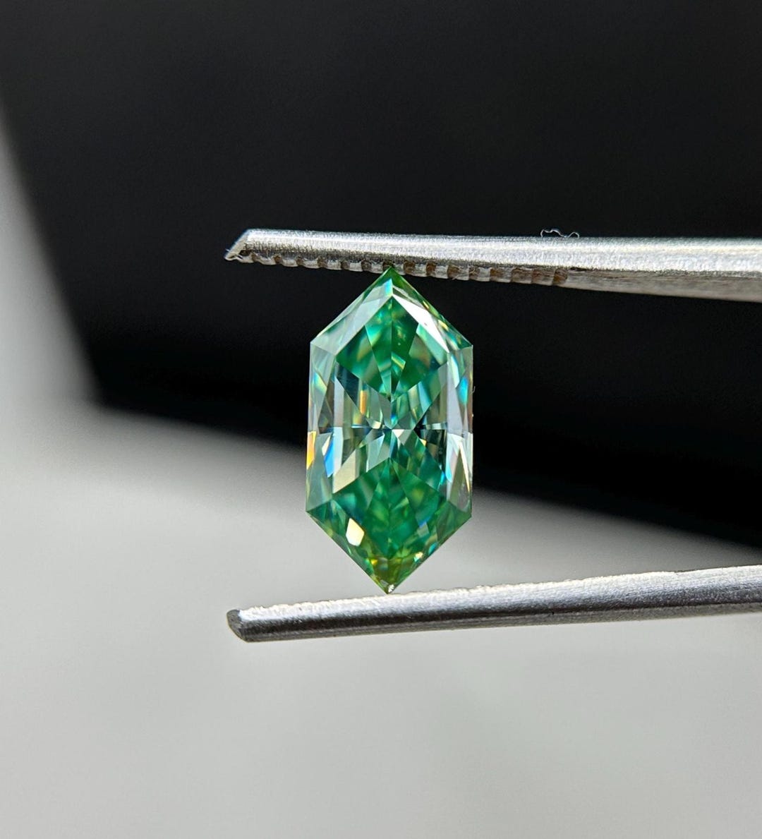 Blue Green Dutch Marquise Loose Moissanite Gemstone, Moissanite for ...