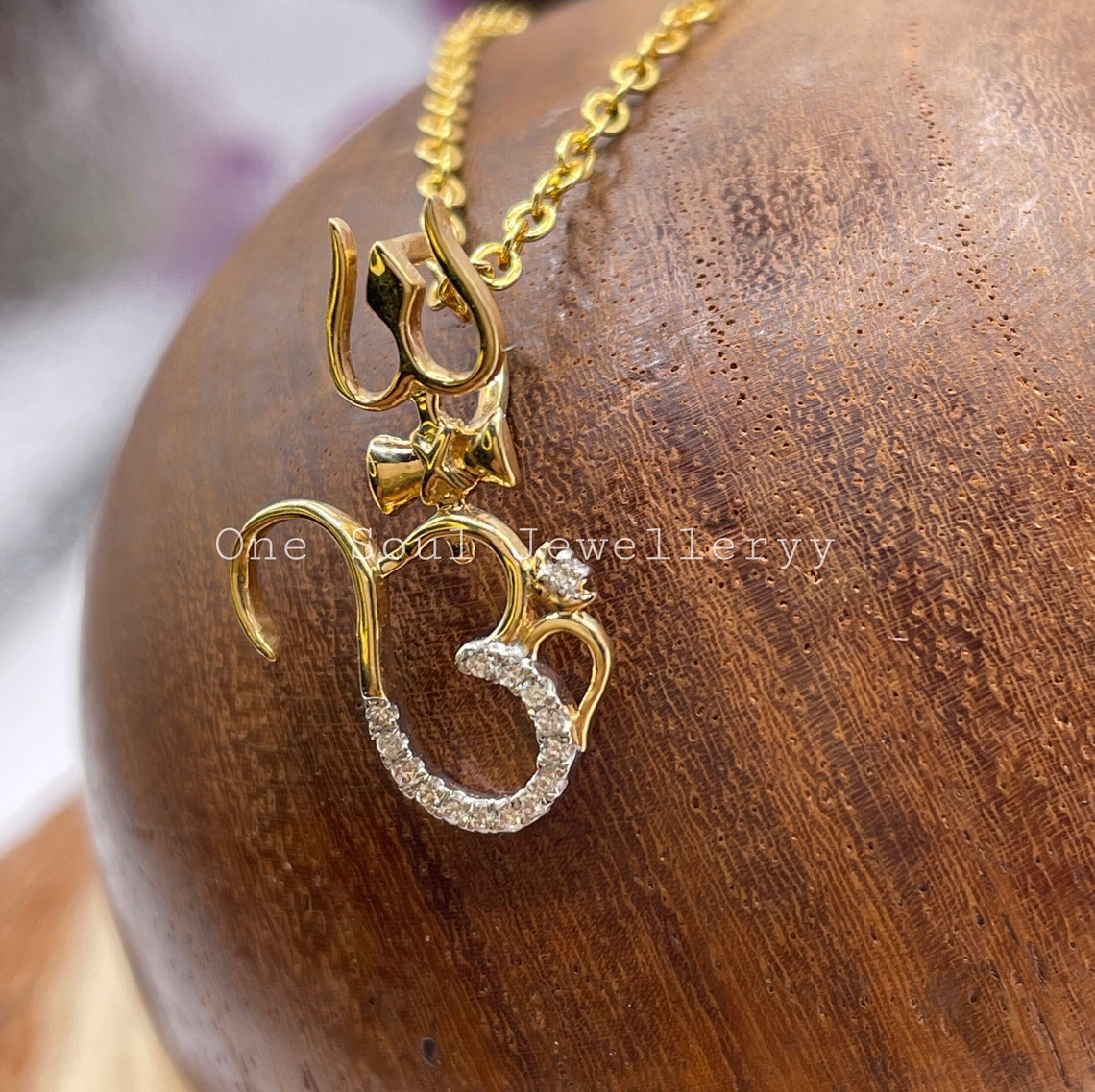 Lord Shiva Real Diamond Real 18K Gold Pendent. Mahadev Gold - Etsy