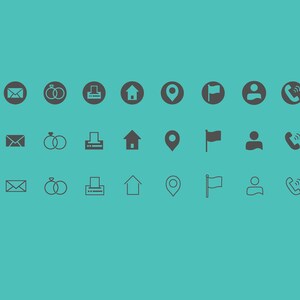 Traditional Grey Contact Icons Extended Edition | Digital Grey Contact ...