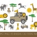 Safari Animals Clipart | Safari Clipart | Commercial Use | Jungle ...