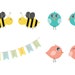 Spring Clipart | Trees and Flowers Clipart | Commercial Use | Rainbow ...
