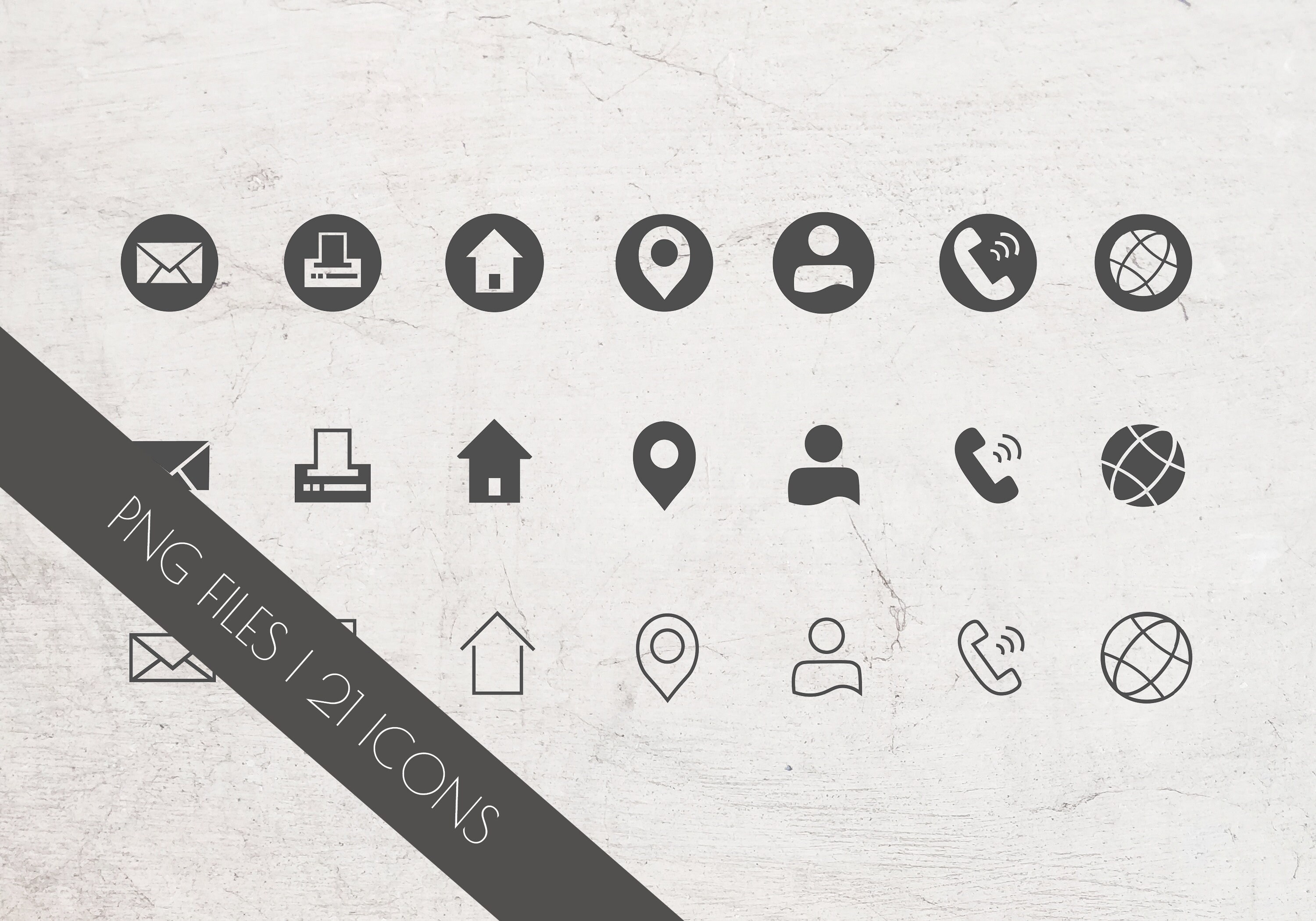 Traditional Grey Contact Icons | Digital Grey Contact Buttons | Grey ...