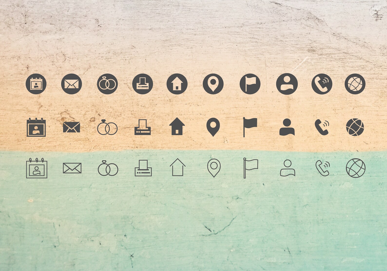 Traditional Grey Contact Icons Extended Edition | Digital Grey Contact ...