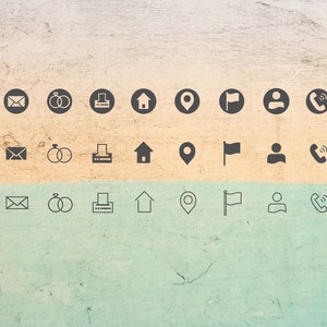 Traditional Grey Contact Icons Extended Edition | Digital Grey Contact ...