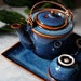 Ceramic Porcelain Teapot Set Ocean Waves Color, Tea Set Made in Vietnam ...