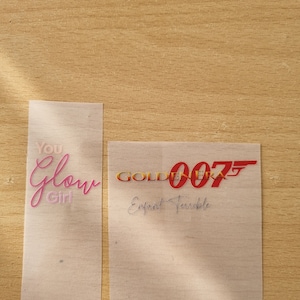 100 Pcs Custom Name Iron on Labels, Personalised Name Sticker, Heat ...