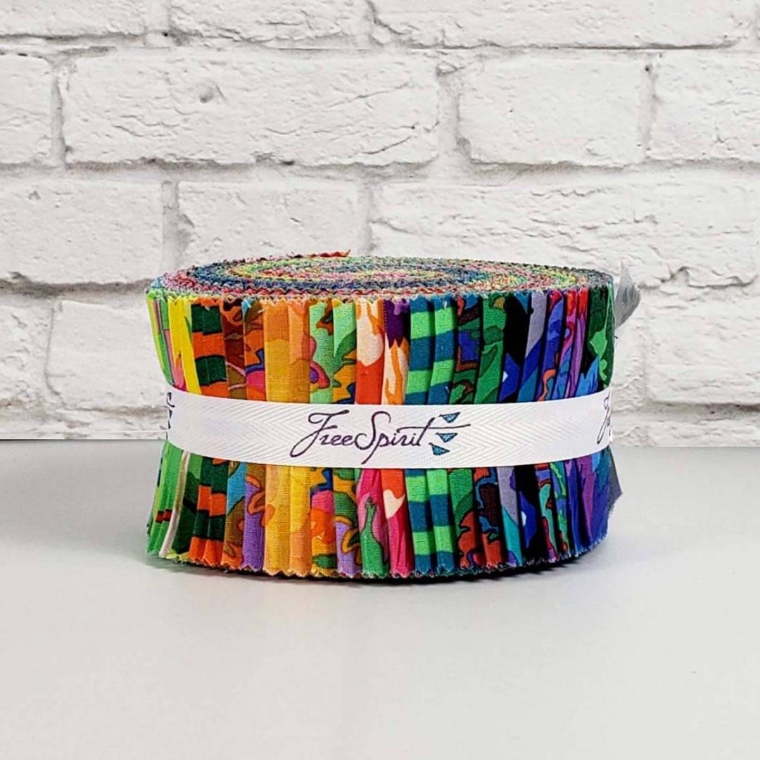 Kaffe Fassett Collective Feb 2024 - Bright Design Roll | 2.5 Inch Jelly ...