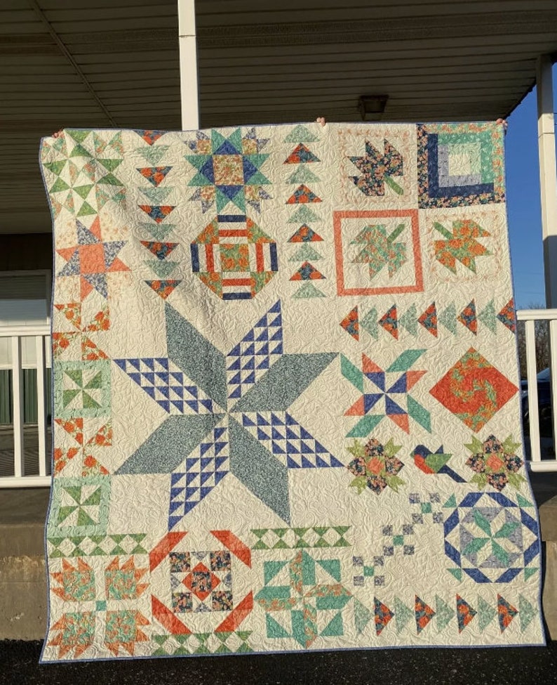 Possum Path Block of the Month Quilt Kit 96 X 108 EXCLUSIVE PATTERN ...