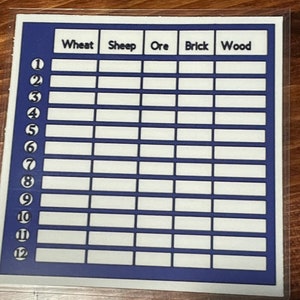 Catan Individual Resource Card- Digital Download - Etsy