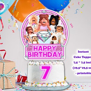 INSTANT Cake Topper + Big Numbers From 1 to 9 Years • Cake Topper for ...