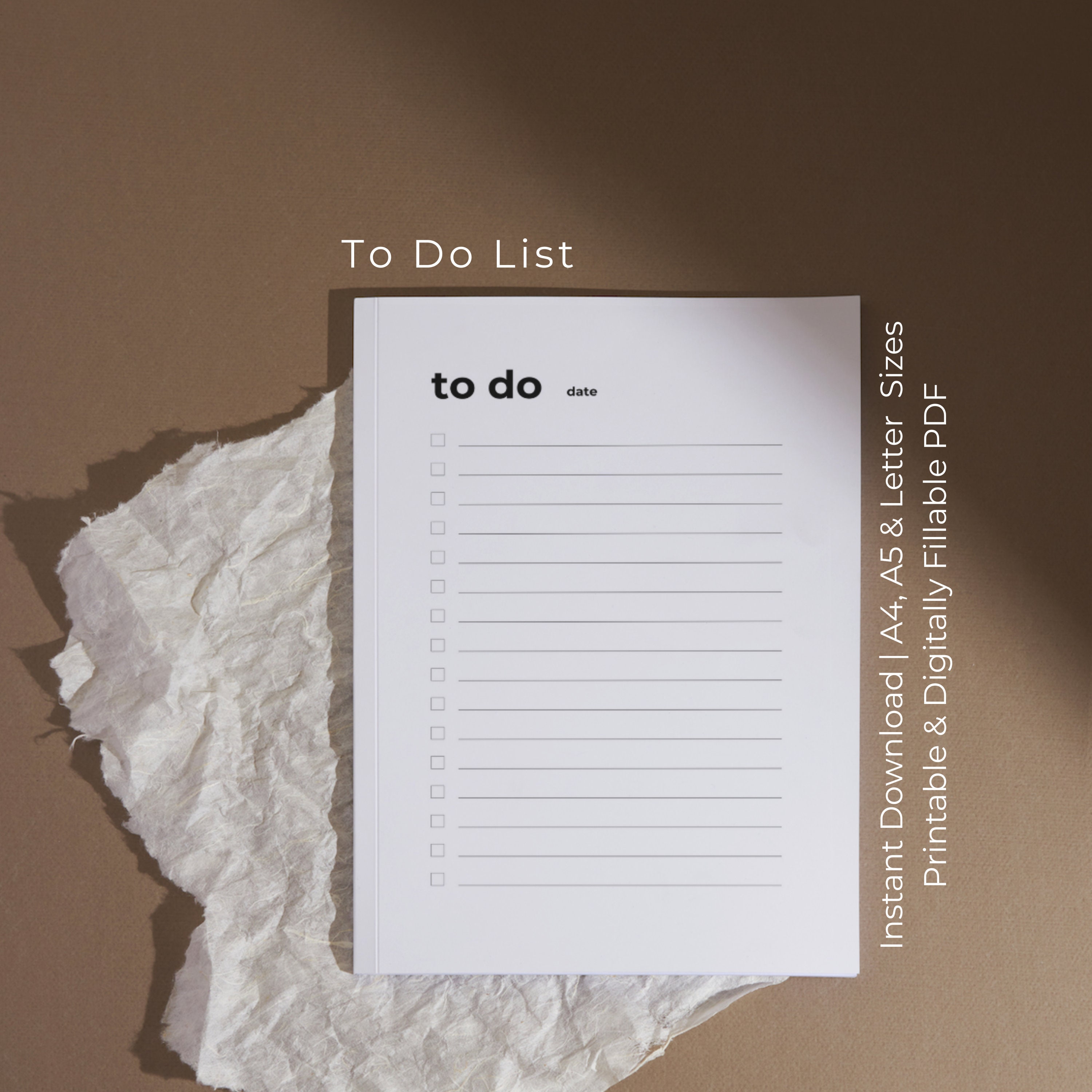 Printable to Do List Digital Download Template - Etsy