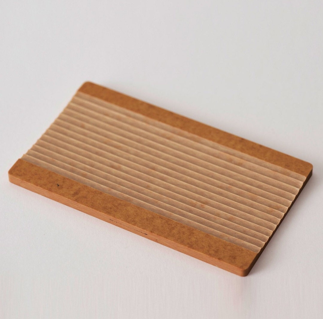 Honey Colour Groove Tray Crafted From Recycled Paper. Organiser for ...
