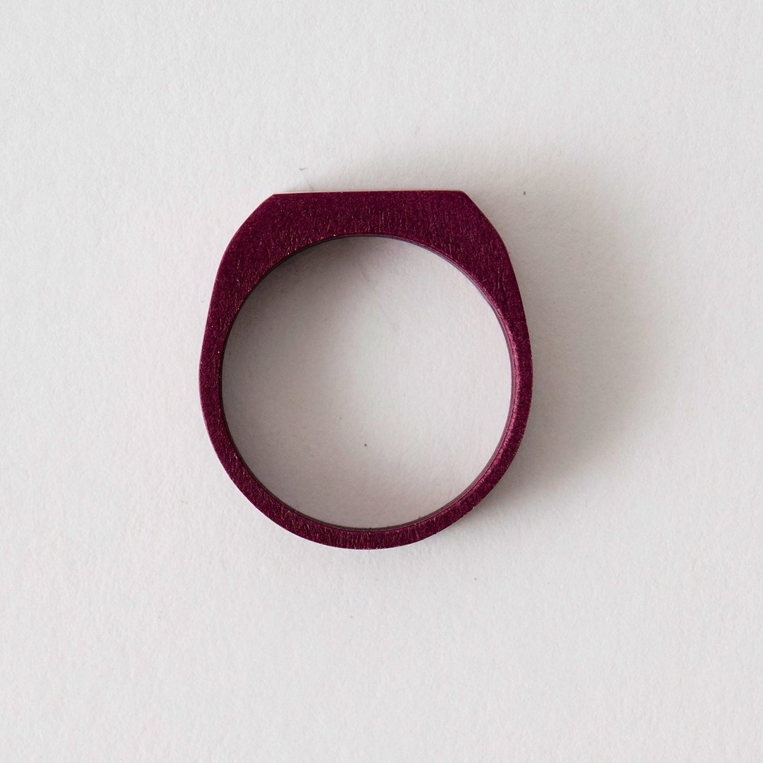 Wind Red Signet Ring Crafted From Recycled Paper Eco-friendly, Durable ...