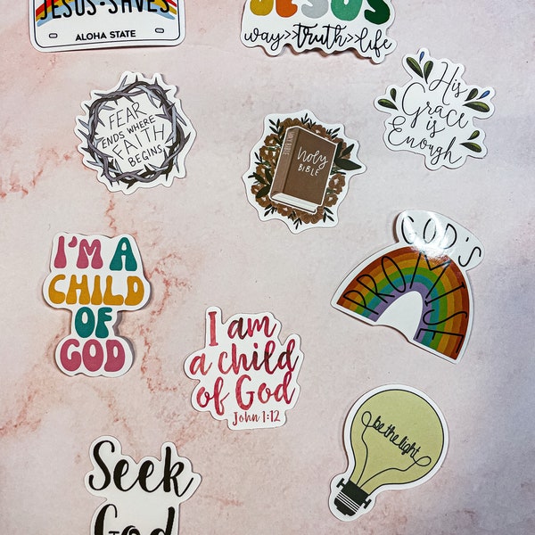 Christian Stickers - Etsy