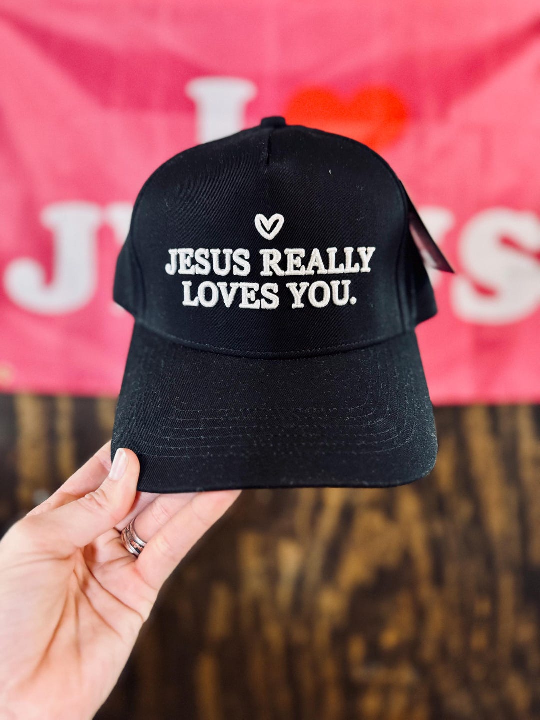 Jesus Really Loves You Hat, Embroidered Hat, Embroidered Christian Hat ...