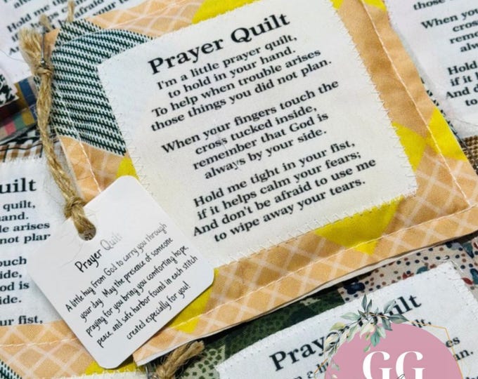 Pocket Prayer Quilt, Prayer Quilt, Pocket Quilt, Quilt Square, Faith in ...