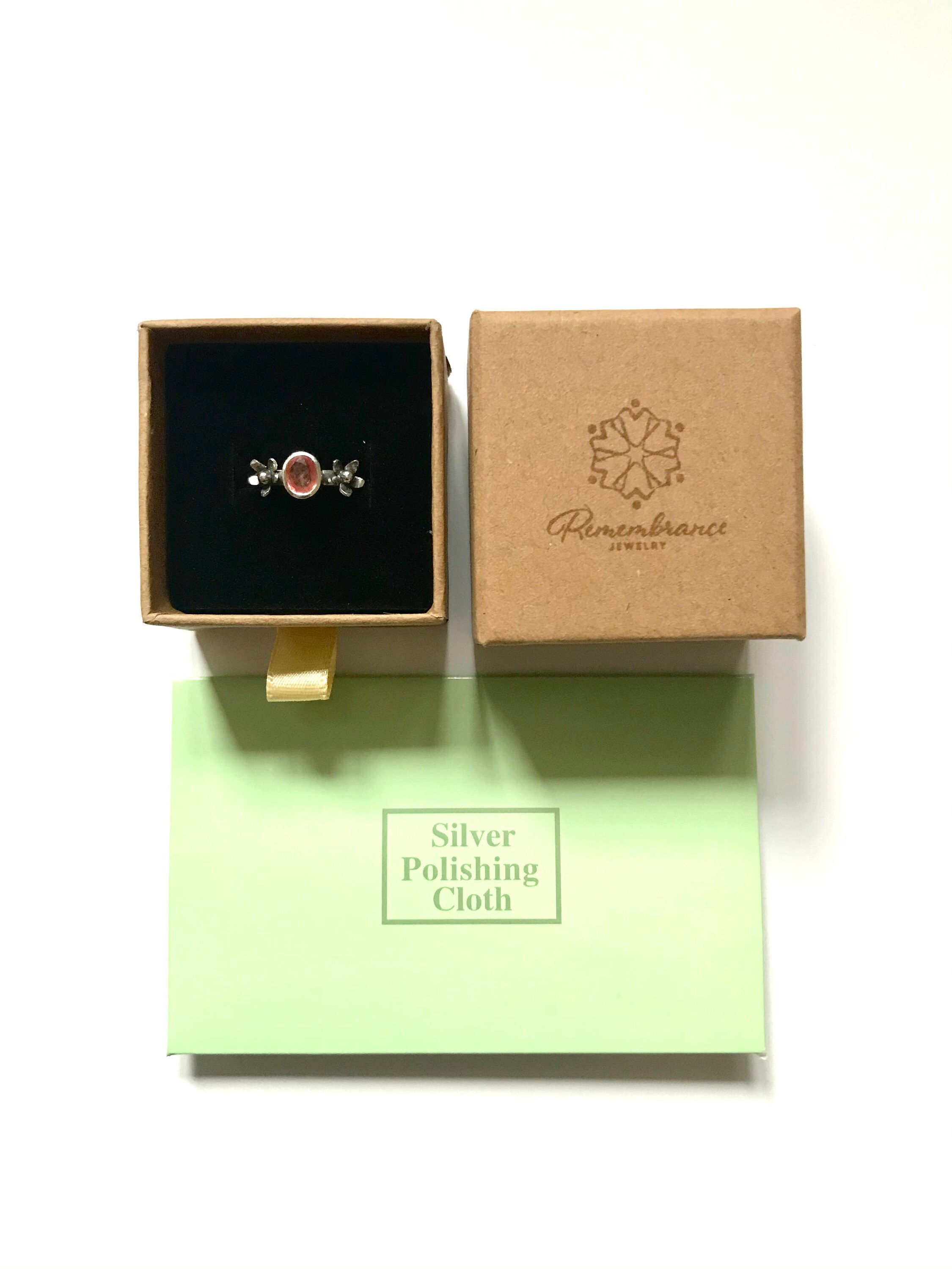 Padparadscha Sapphire Flower Ring Pink Sapphire Sterling - Etsy Canada