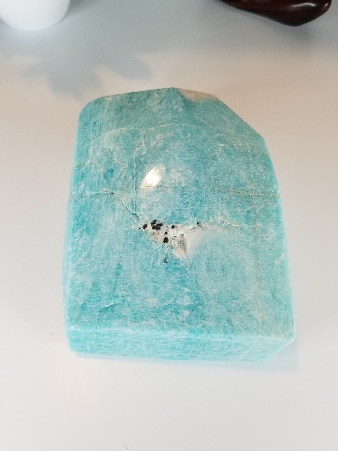 Amazonite Freeform, Kristallheilung, Kristalldekor, Wohnkultur - Etsy.de