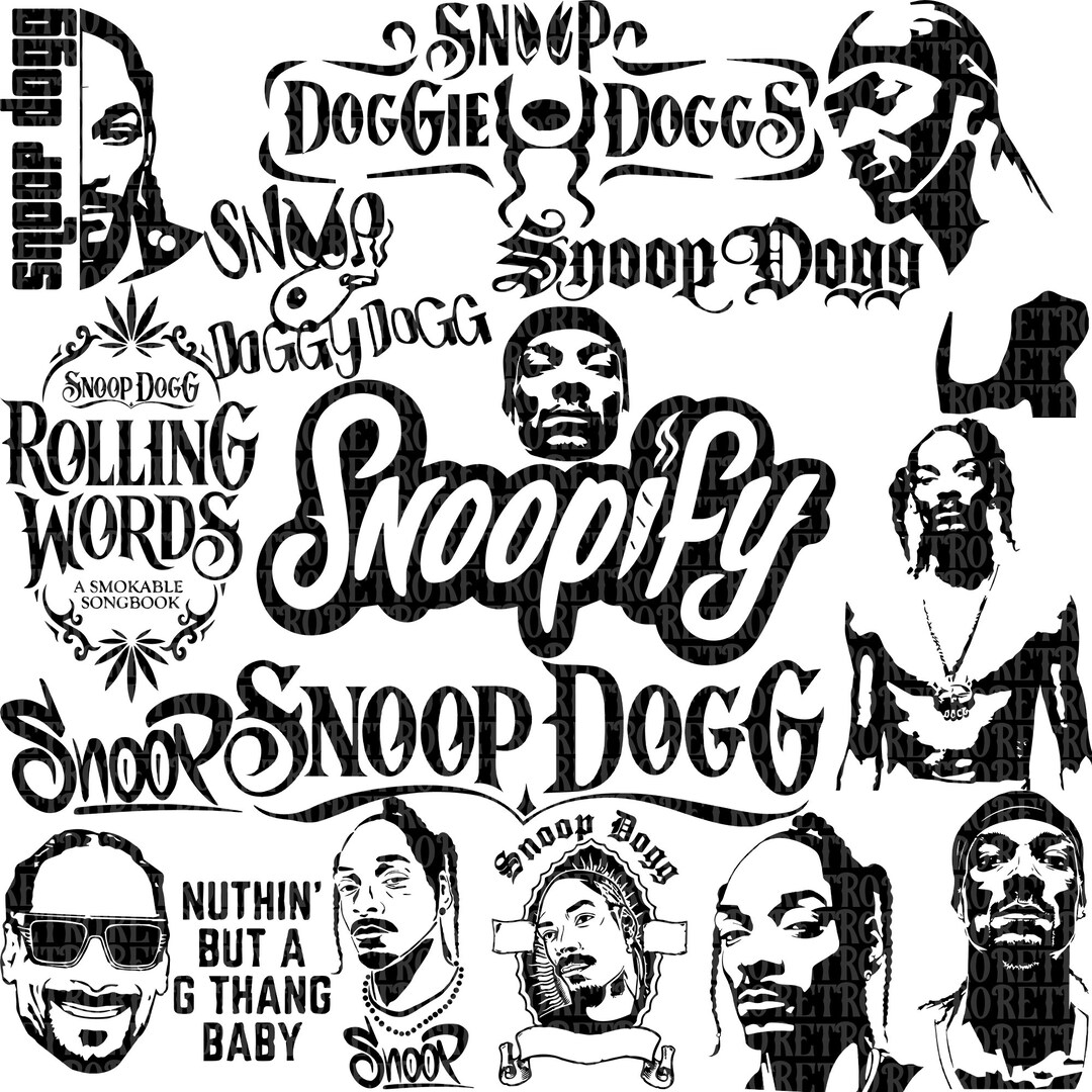 Snoop Dogg SVG Bundle, Thug Life SVG, Svg-png-pdf Cut File for Cricut ...