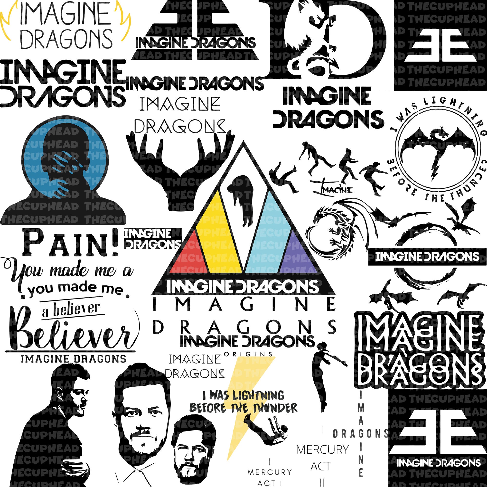 26 Imagine Dragons SVG Bundle, Dan Reynolds SVG, Svg-png-pdf, Rock SVG ...