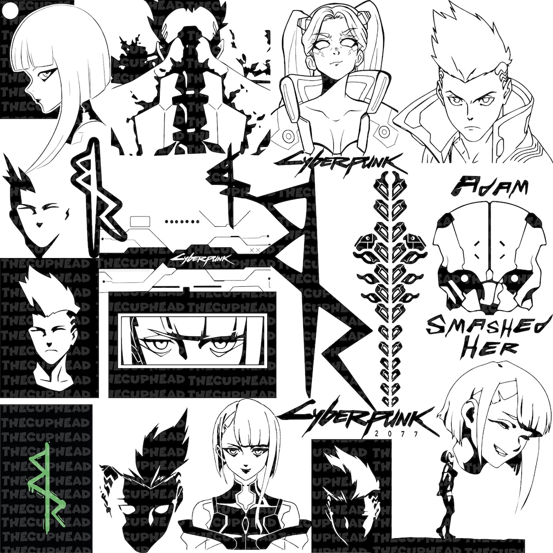 Cyberpunk Edgerunners SVG Bundle Cyberpunk 2077 Svg-png-pdf - Etsy UK