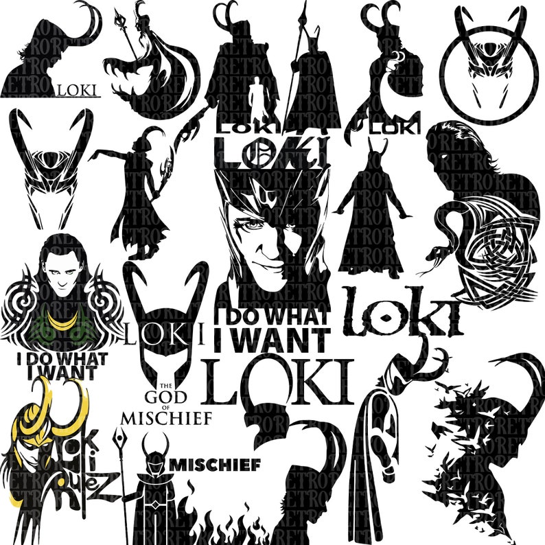 Loki SVG Bundle Svg-png-pdf, Cut File for Cricut, High Quality SVG ...