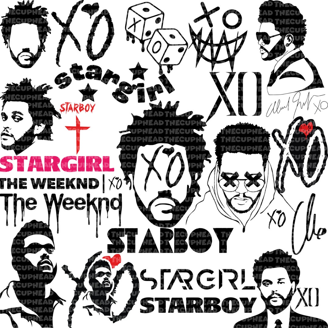 20 the Weeknd SVG Bundle, Starboy SVG, Svg-png-pdf, Stargirl SVG, Xo ...