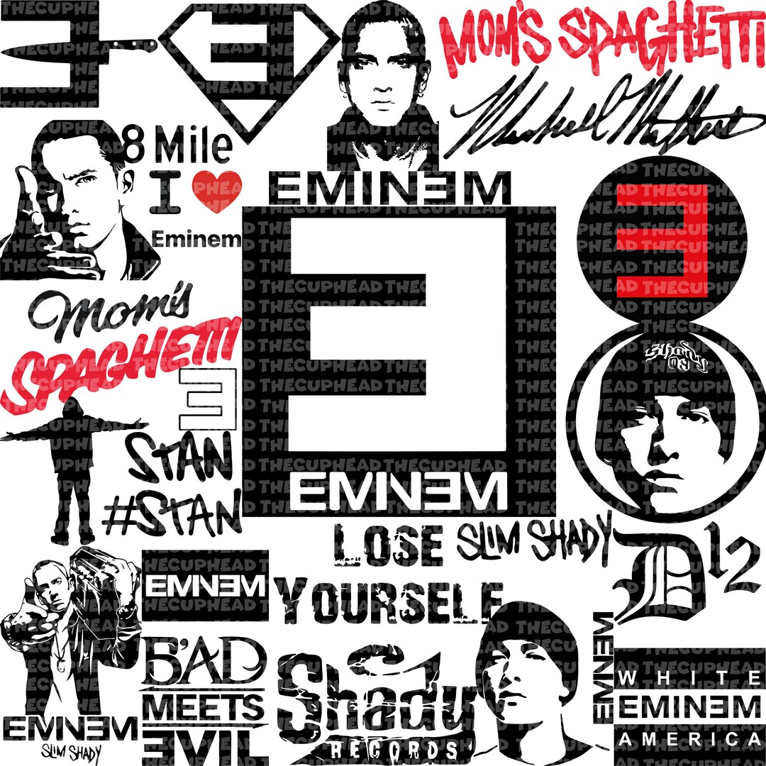 25 Eminem SVG Bundle Slim Shady SVG Svg-png-pdf Hip Hop - Etsy UK