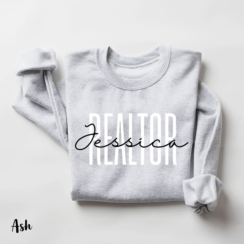 Personalized Realtor Sweatshirt, Custom Realtor Crewneck, Real Estate ...