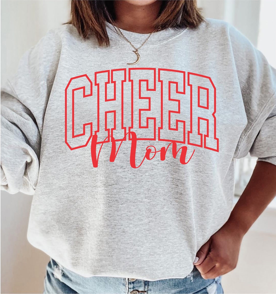 Cheer Mom Sweatshirt, Retro Cheerleading Mom Shirt, Game Day Cheer ...