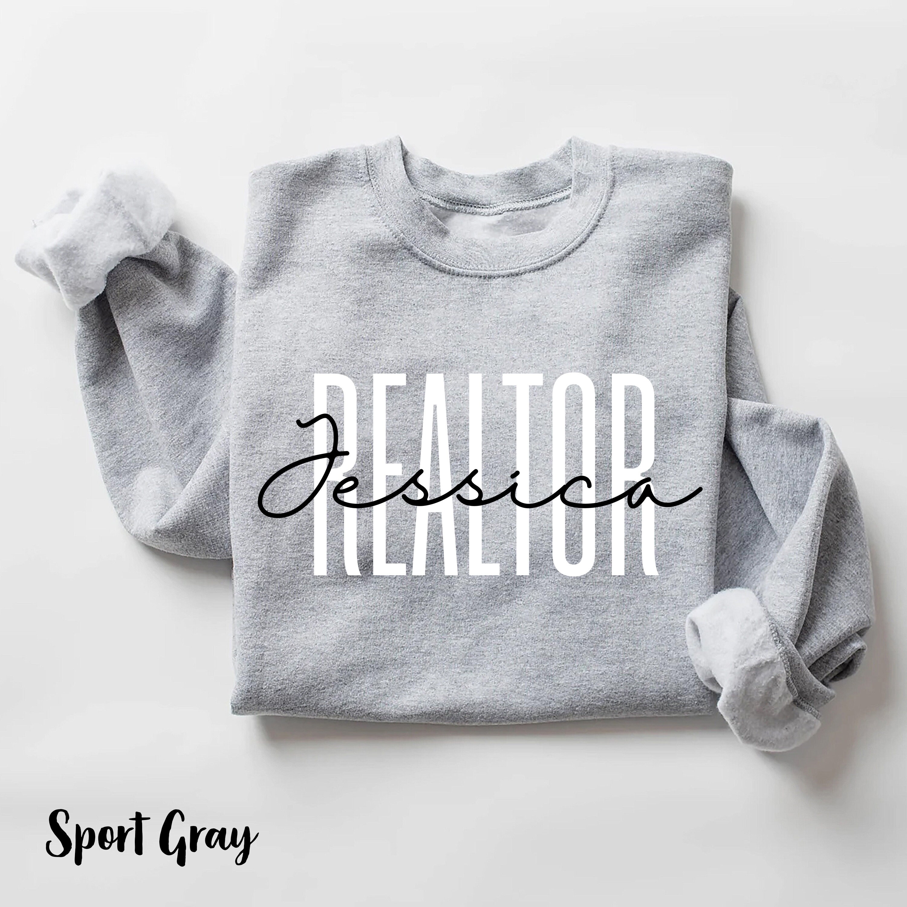 Personalized Realtor Sweatshirt, Custom Realtor Crewneck, Real Estate ...