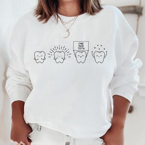 Dental Sweatshirt, Teeth Graphic, Dentist Gift - Etsy