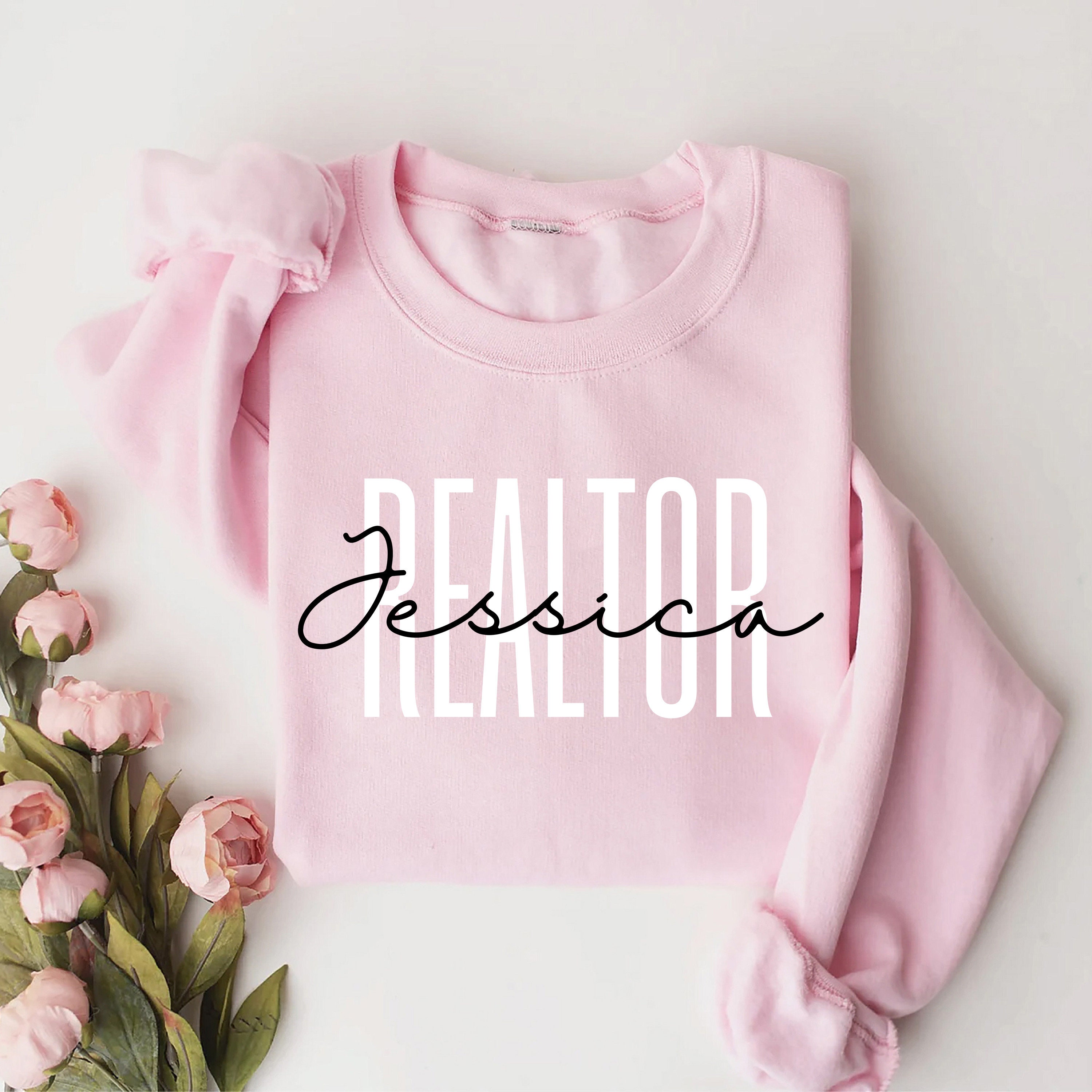 Personalized Realtor Sweatshirt, Custom Realtor Crewneck, Real Estate ...