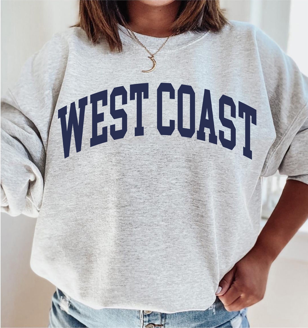 West Coast Sweatshirt, Summer Sweater, Beach Crewneck, Beach Pullover ...