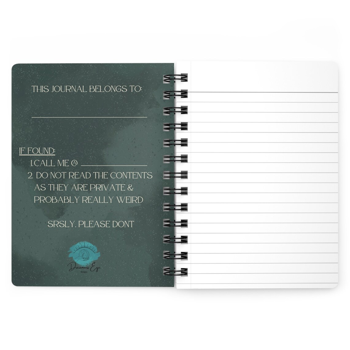 Shroom Themed wild Thoughts Journal, Diary, Notebook, Nature Log ...
