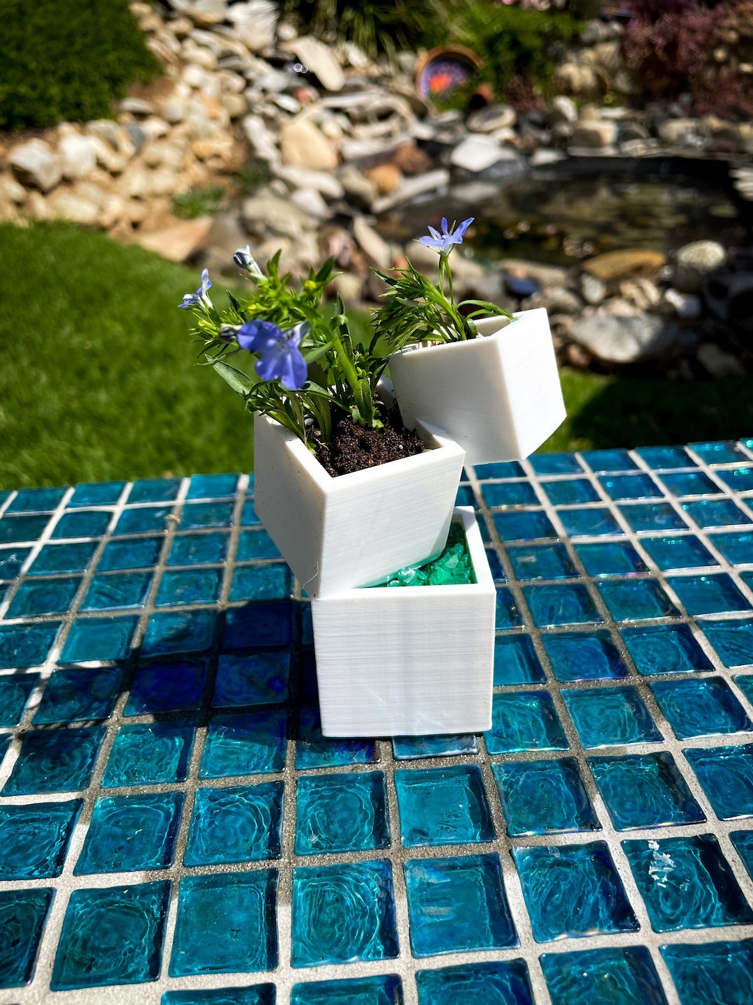 Double Cube Stacked Planter - Etsy