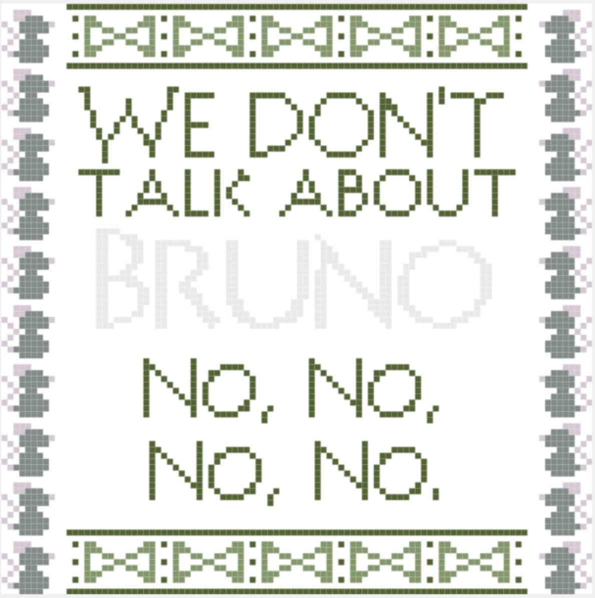 Bruno Cross Stitch Pattern - *PDF PATTERN ONLY* - Etsy