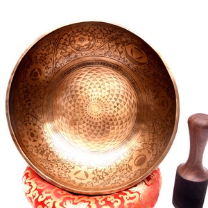 Extra Large Singing Bowl-super Fine Design Singing Bowl-flower of Life ...