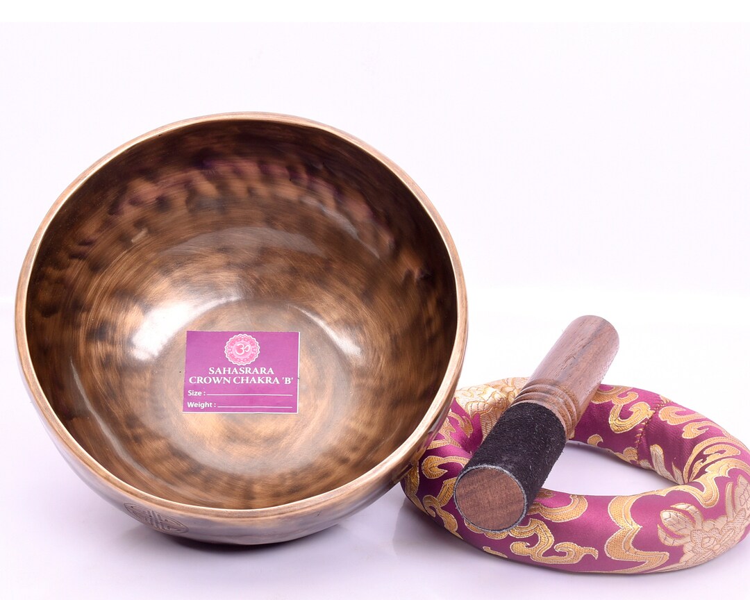 7 Inch B Note Tune Bowl for Crown Chakra Healing-smooth Relaxing Sound ...