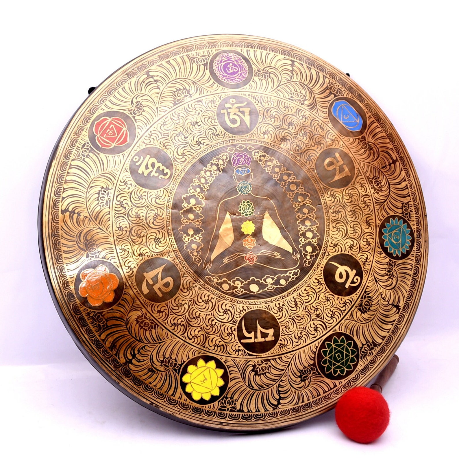 23" Gong-hand Crafted Gong-sound Therapy Gong-seven Chakra Gong ...