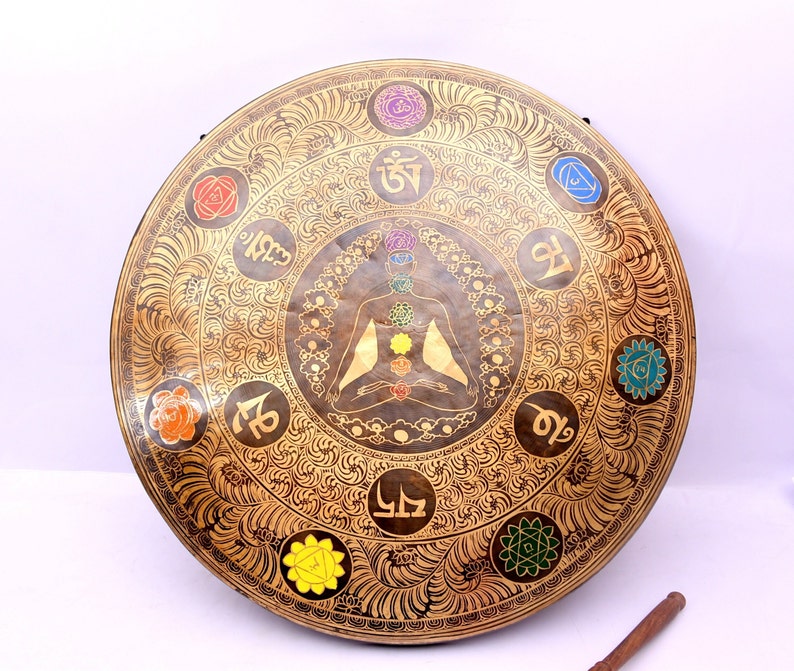 23" Gong-hand Crafted Gong-sound Therapy Gong-seven Chakra Gong ...