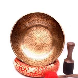 Extra Large Singing Bowl-super Fine Design Singing Bowl-flower of Life ...