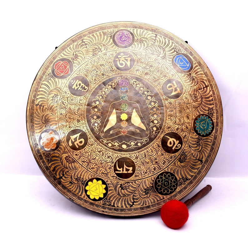 23" Gong-hand Crafted Gong-sound Therapy Gong-seven Chakra Gong ...